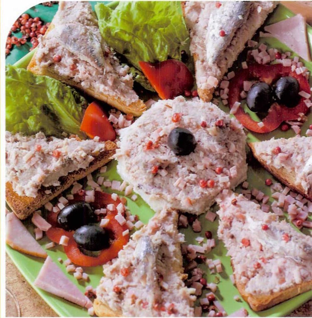 Tartine cu şuncă | Aperitive si Gustări | Rețete de la Bunica